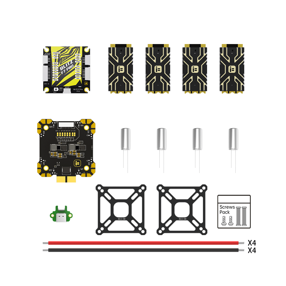 iFlight BLITZ F7 Pro Combo Set (E80 Single ESC) - BLITZ F7 Pro Flight ...
