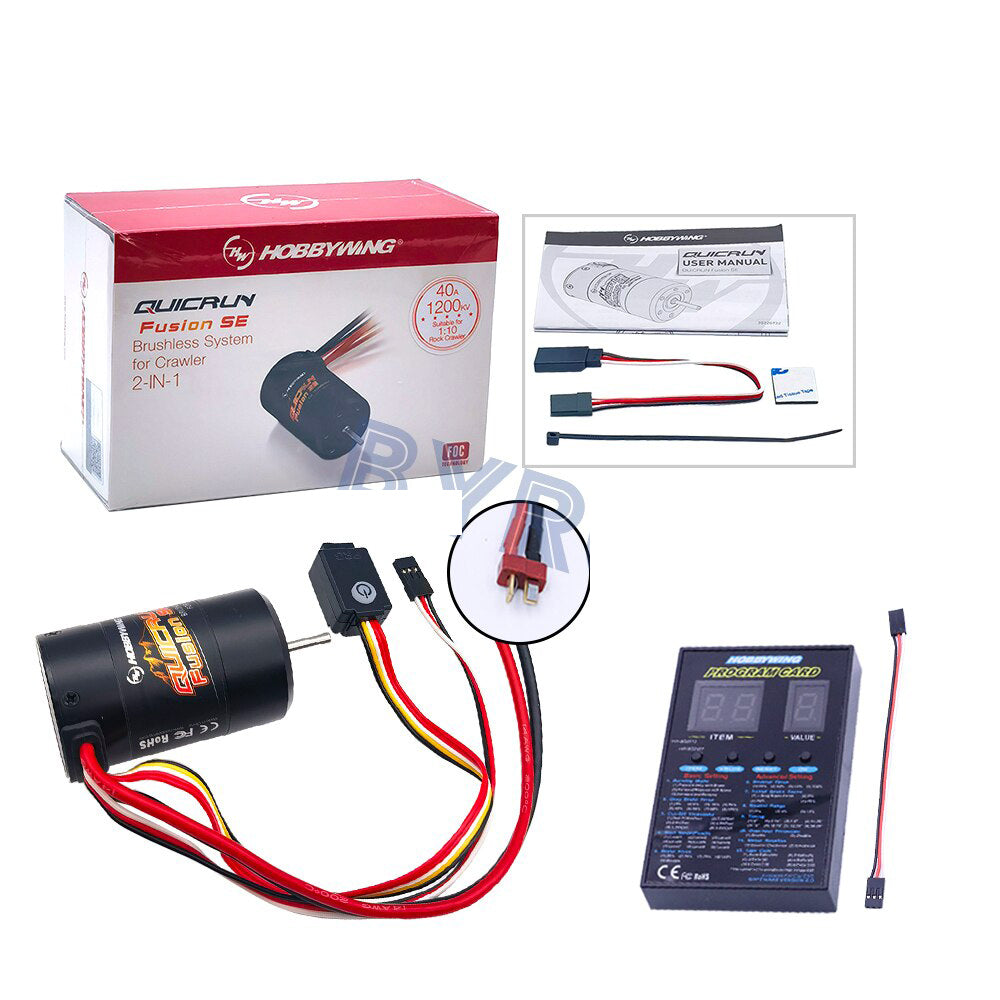 Hobbywing QuicRun Fusion SE 2-IN-1 40A 1200KV 1800KV Brushless Sensore ...